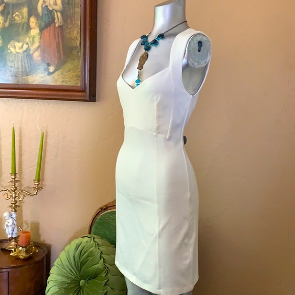 French Connection | Dresses | Nwt French Connection White Fitted Dress ...